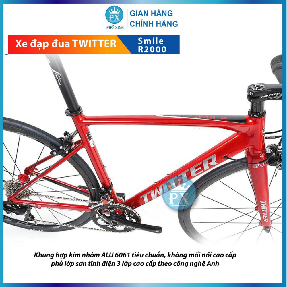 Xe đạp đua đường trường Twitter SMILE – Shimano R2000 thắng đĩa - pit ...