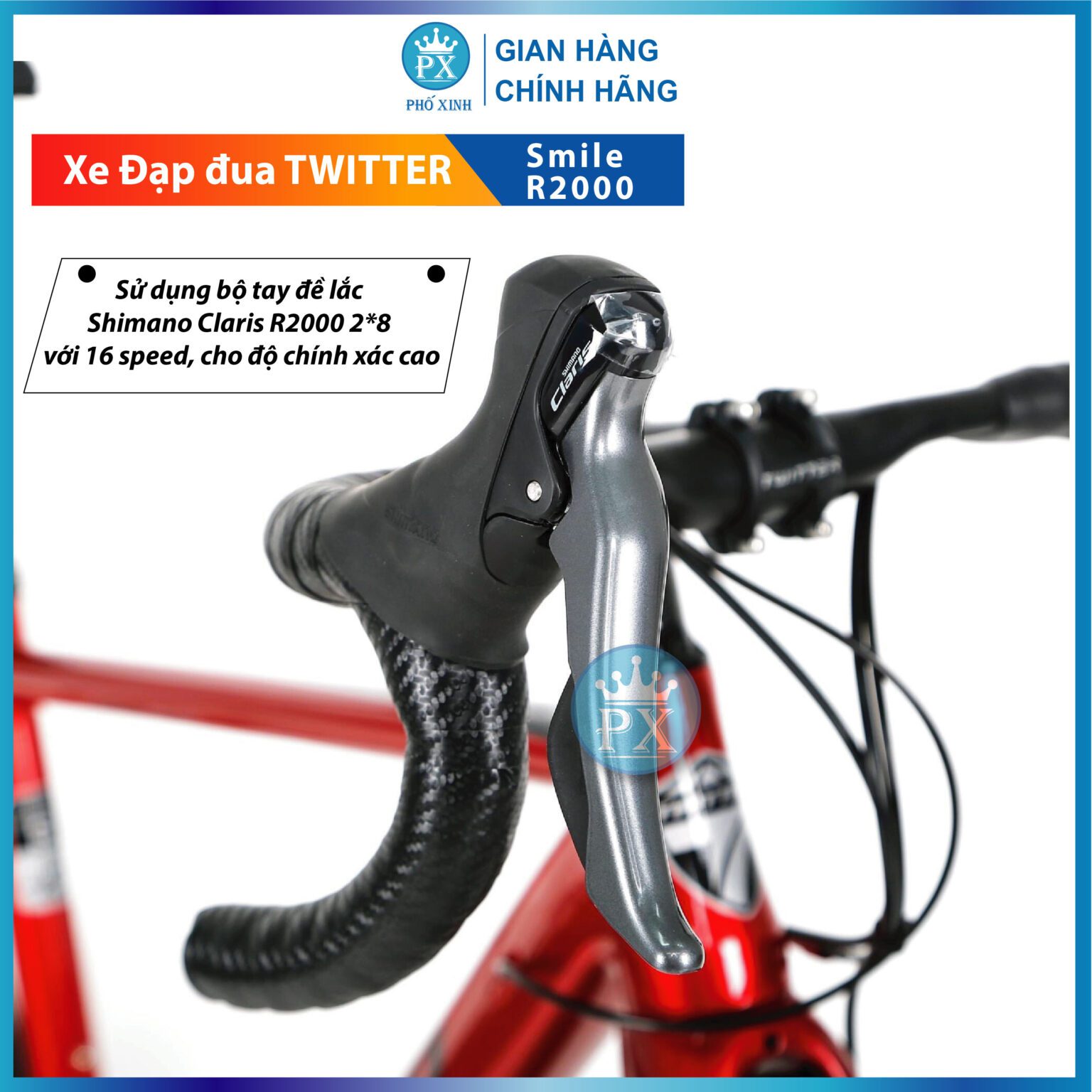 Xe đạp đua đường trường Twitter SMILE – Shimano R2000 thắng đĩa - pit ...